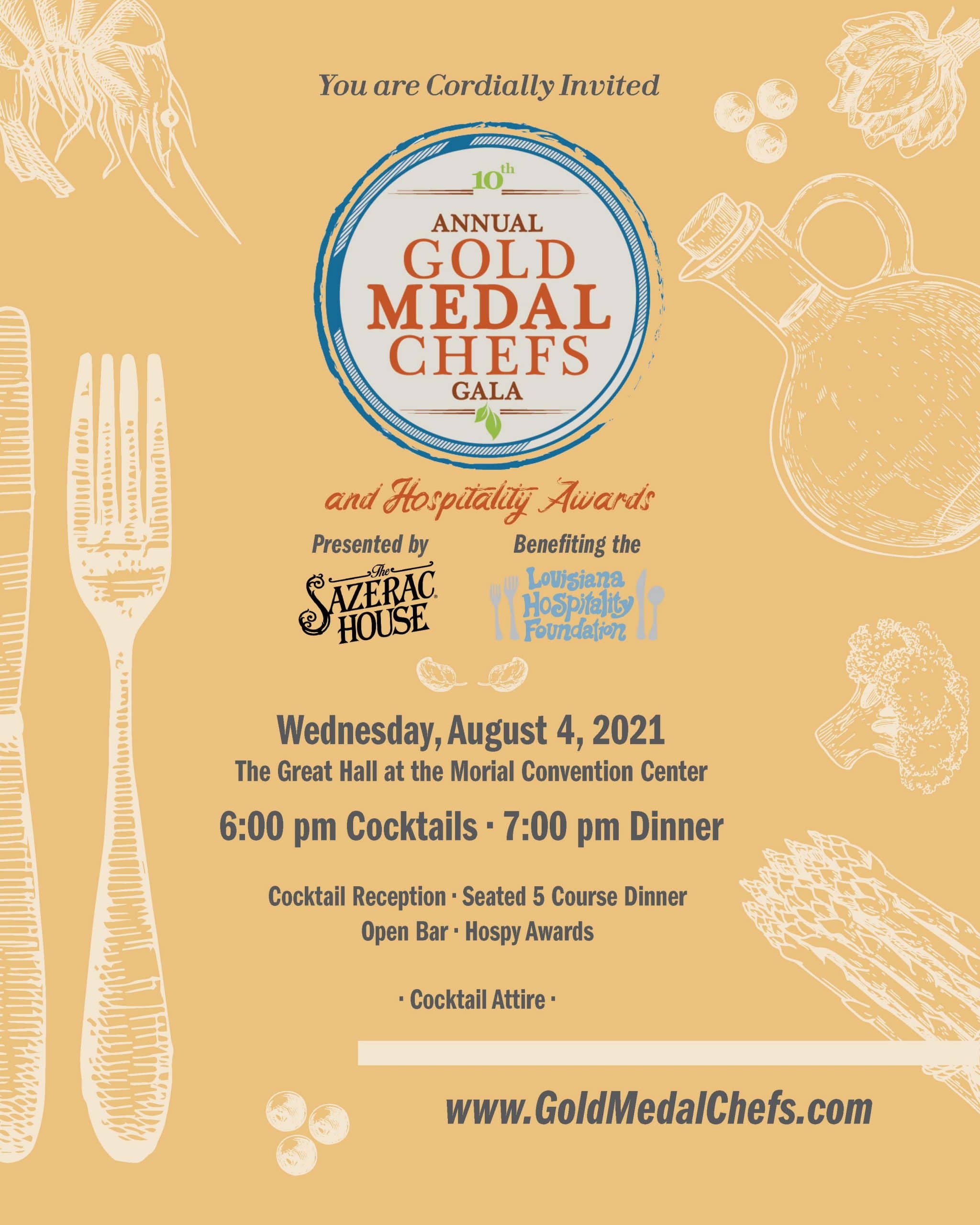 10th annual Gold Medal Chefs Gala and Hospitality Awards presented by ...